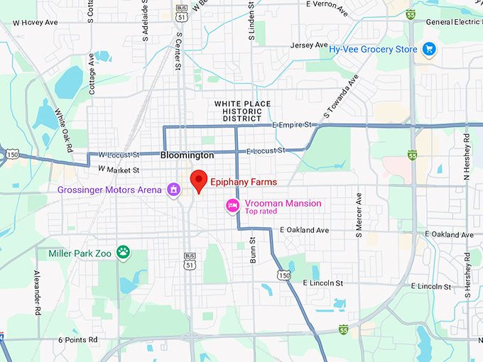 epiphany farms restaurant 10 map
