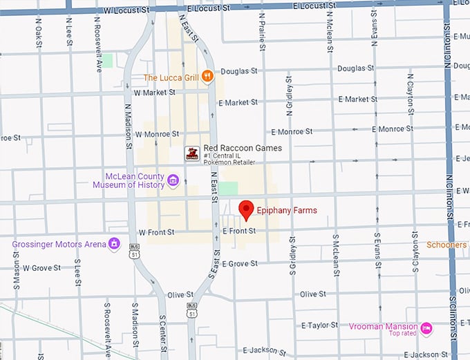 epiphany farms restaurant 10 map