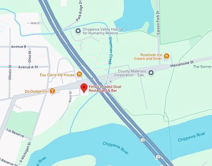 fella&rsquo;s loaded goat restaurant and bar 10 map