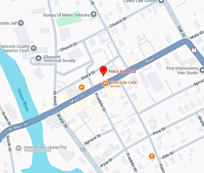 finn's irish pub 10 map