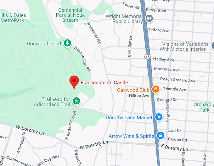 frankenstein's castle 10 map