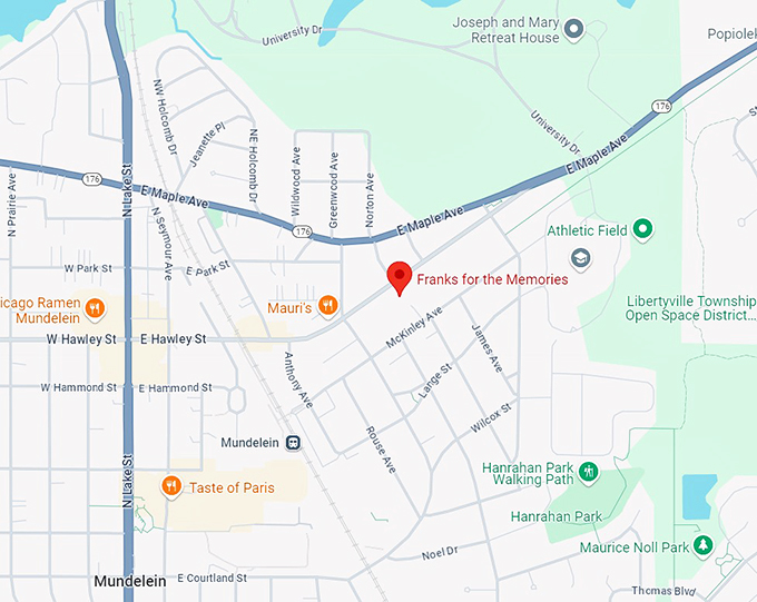 franks for the memories 10 map