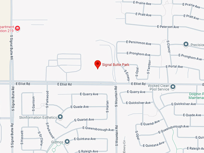 geometric playscape at signal butte park 10 map