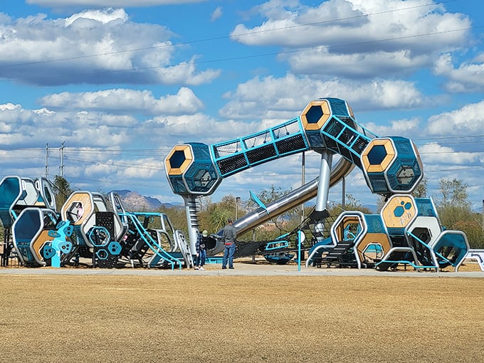 geometric playscape at signal butte park 2