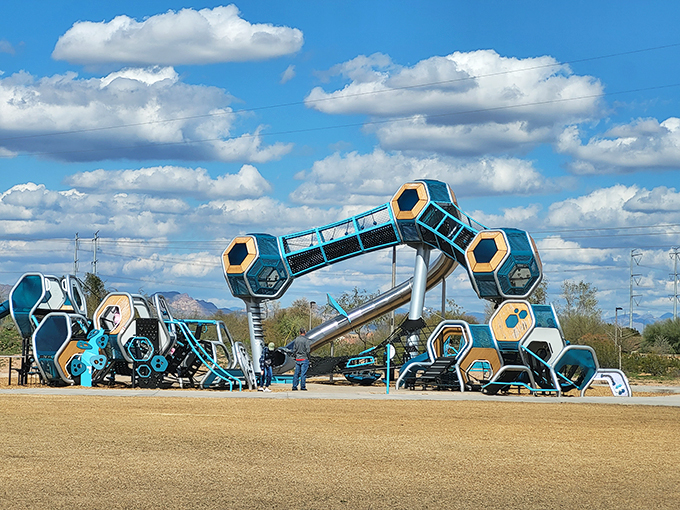 geometric playscape at signal butte park 2