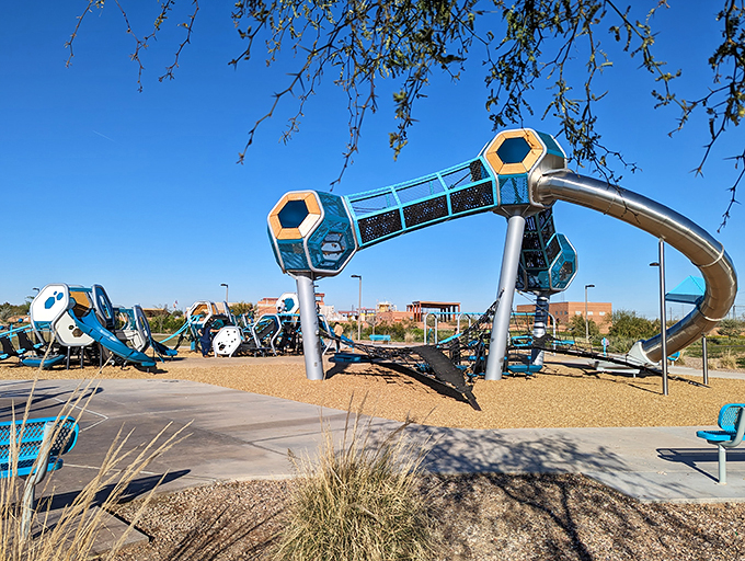 geometric playscape at signal butte park 3