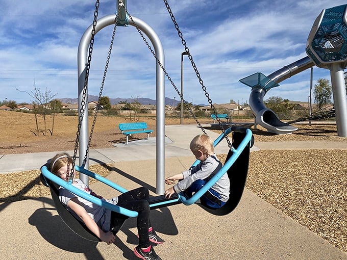 geometric playscape at signal butte park 4