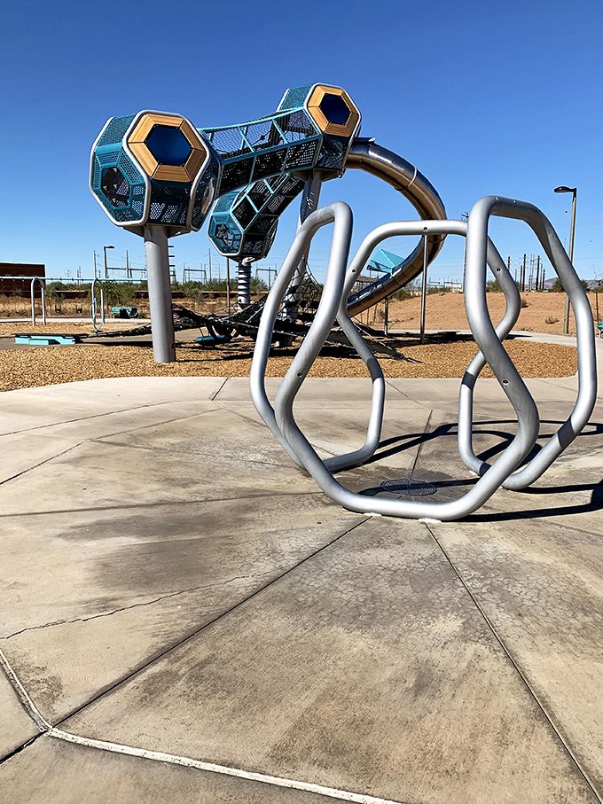 geometric playscape at signal butte park 5