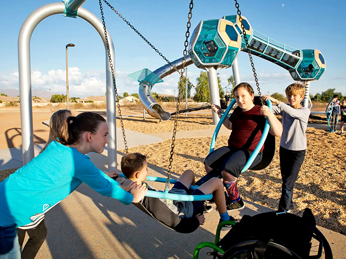 geometric playscape at signal butte park 6