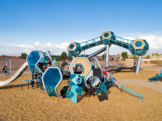 geometric playscape at signal butte park 7