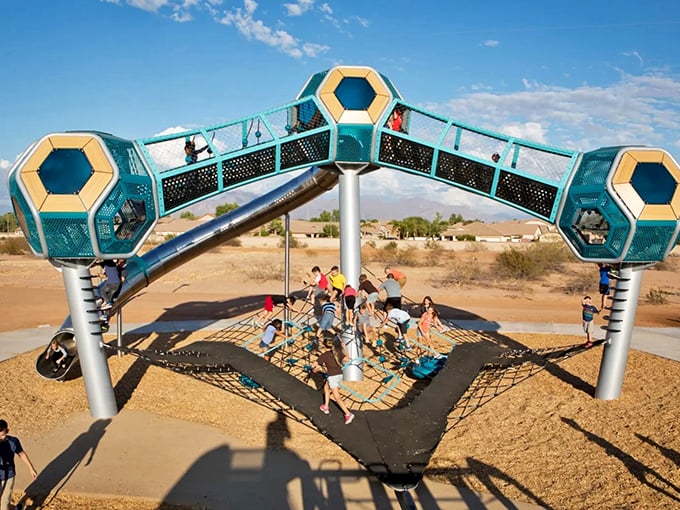geometric playscape at signal butte park 9