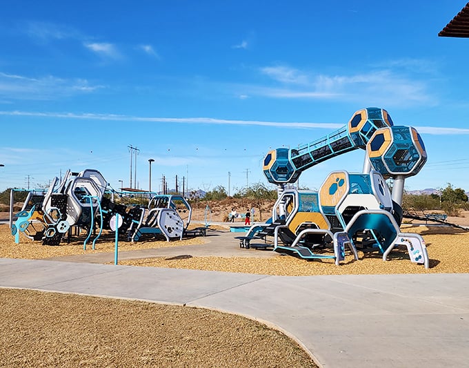 geometric playscape at signal butte park 9