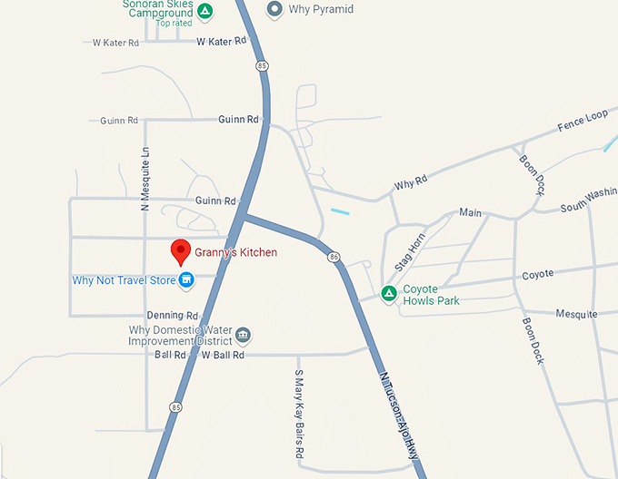 granny's kitchen 10 map