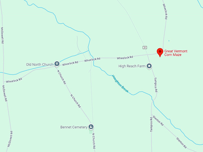great vermont corn maze 10 map
