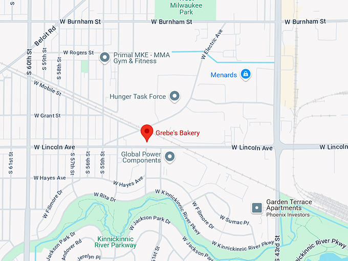 grebe's bakery 10 map