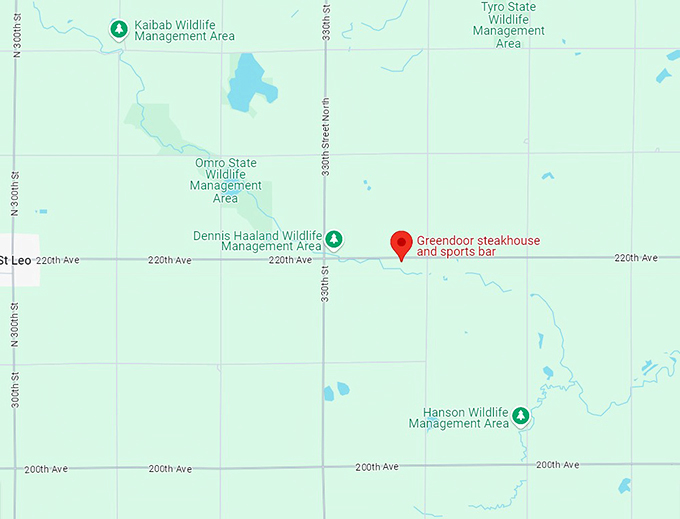 greendoor steakhouse and sports bar 10 map