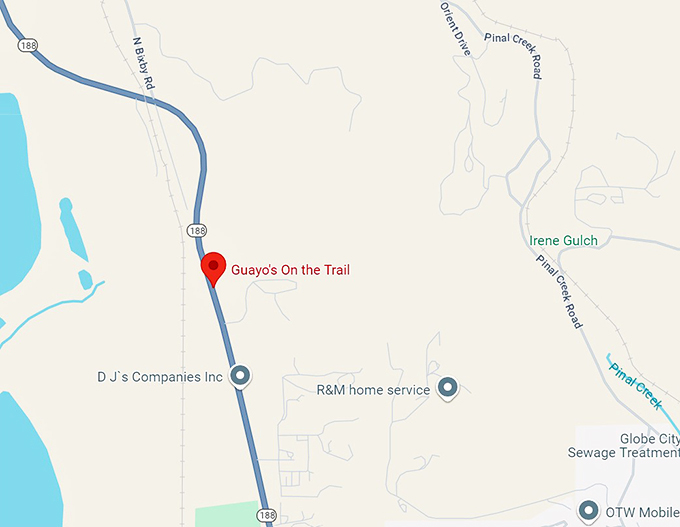 guayo's on the trail map