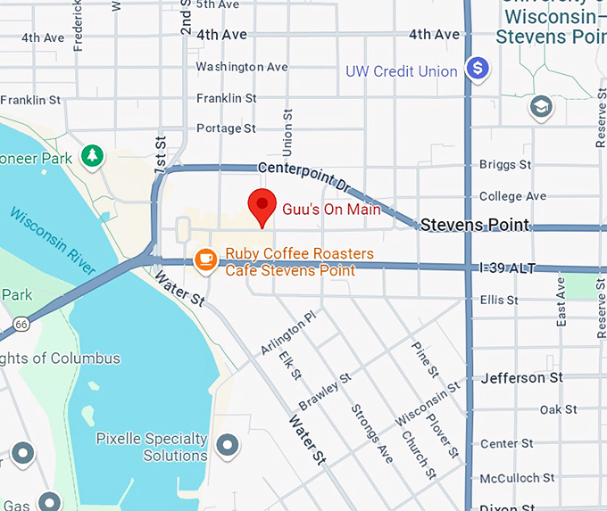 guu&rsquo;s on main 10 map