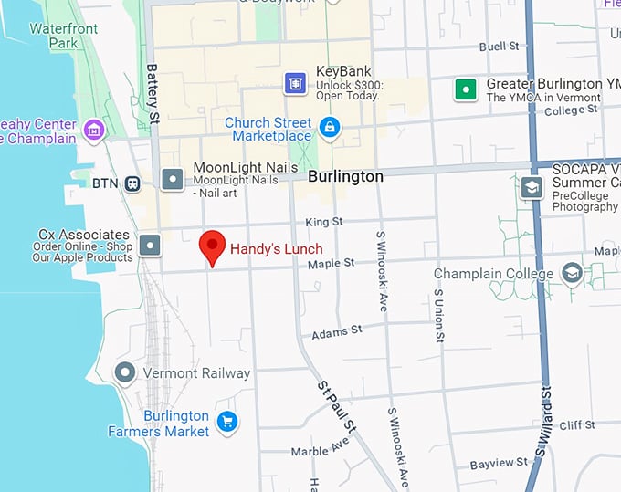 handy's lunch 10 map