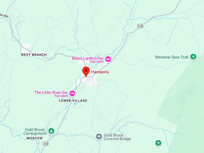 harrison's restaurant 10 map