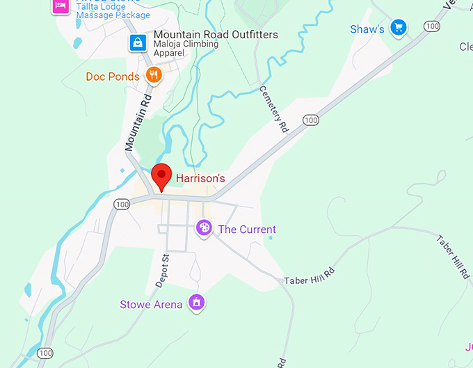 harrison's restaurant 10 map