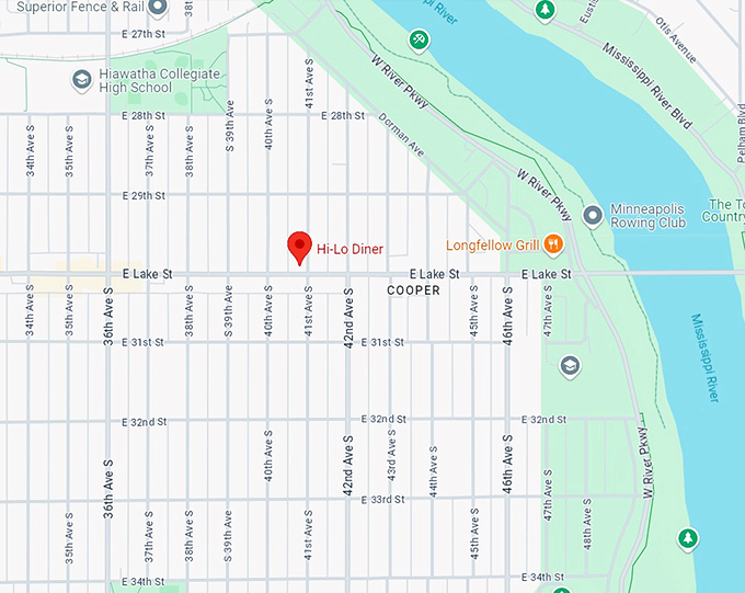 hi lo diner 10 map