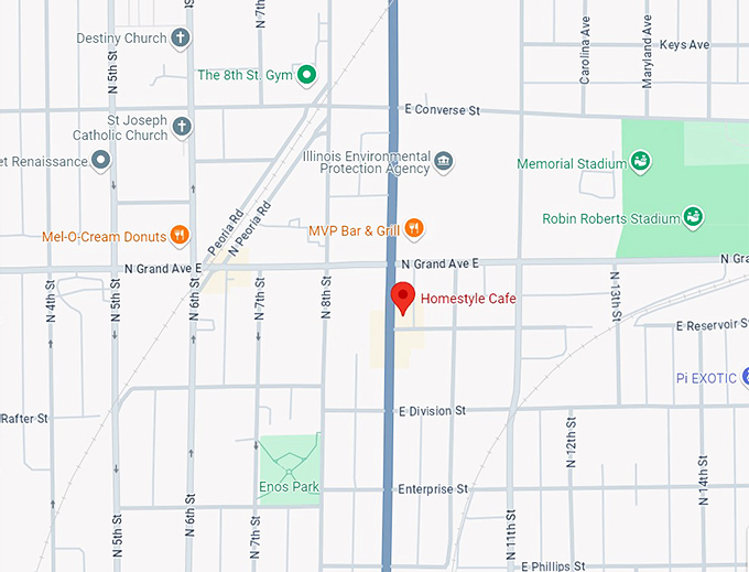 homestyle cafe 10 map