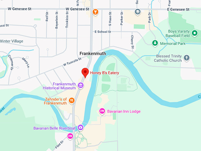 honey b's eatery 10 map