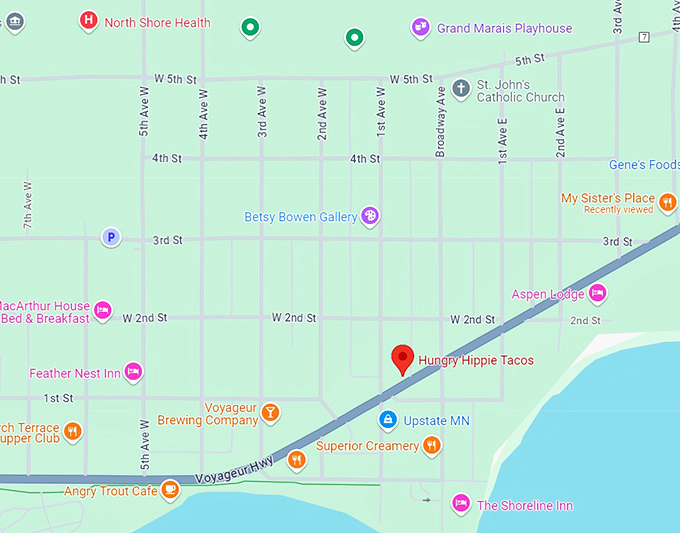 hungry hippie tacos map