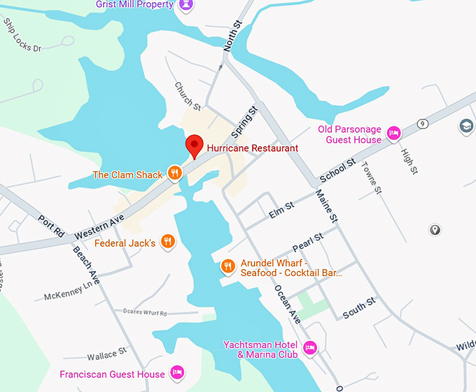 hurricane restaurant map