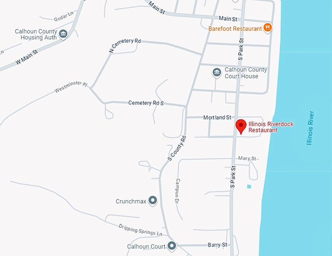 illinois riverdock restaurant 10 map