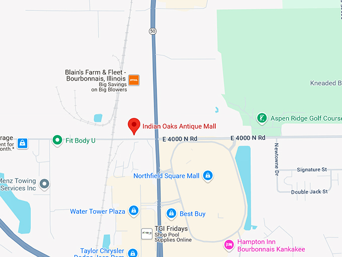 indian oaks antique mall map