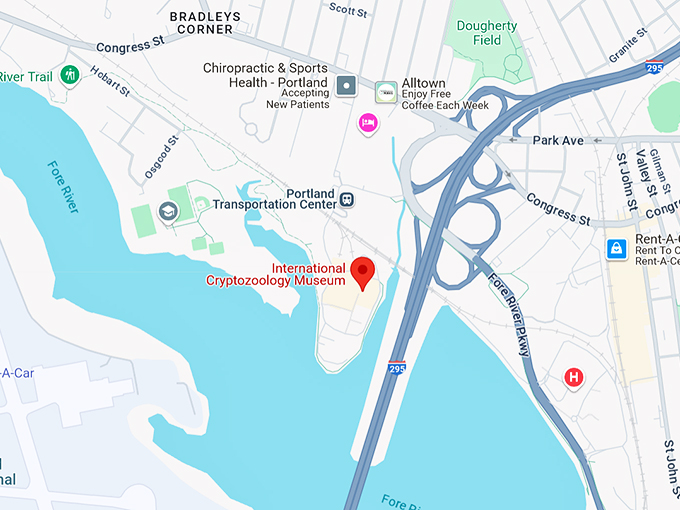 international cryptozoology museum 10 map