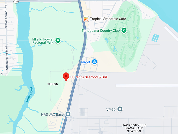 j.l. trent&rsquo;s seafood & grill 10 map