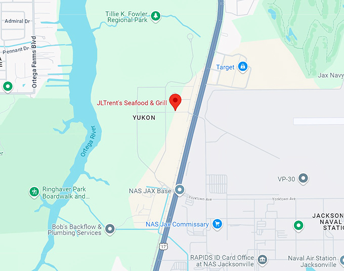 j.l. trent&rsquo;s seafood & grill 10 map