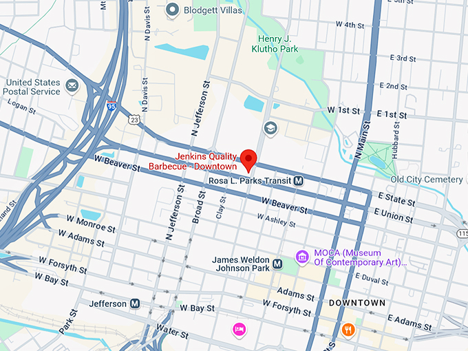 jenkins quality barbecue 10 map