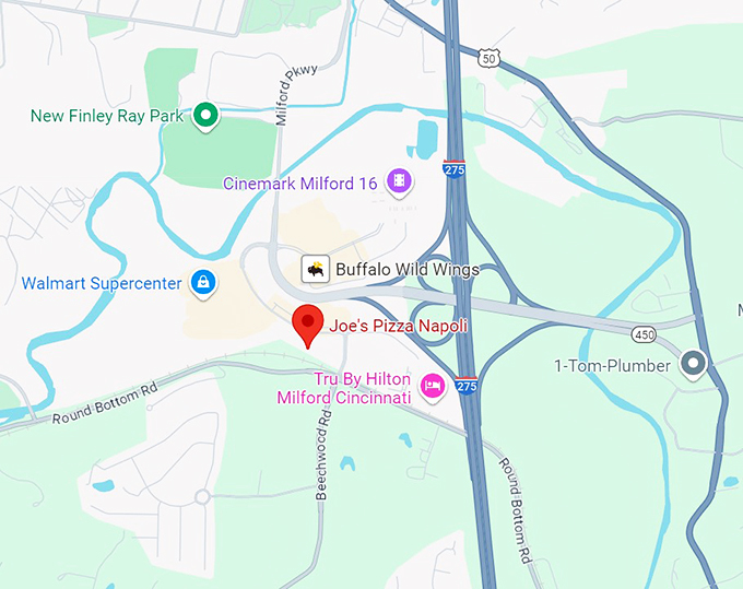 joe&rsquo;s pizza 10 map