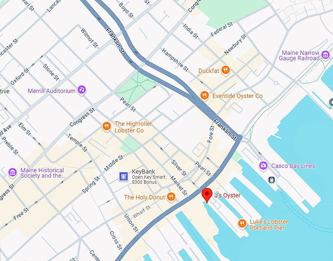 j&rsquo;s oyster map