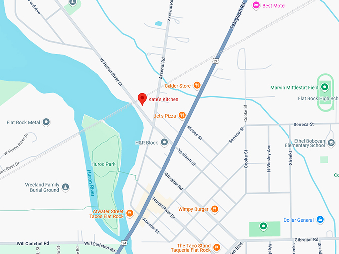 kate's kitchen 10 map