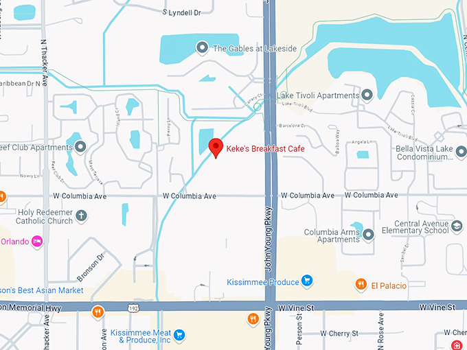 keke's breakfast cafe 10 map