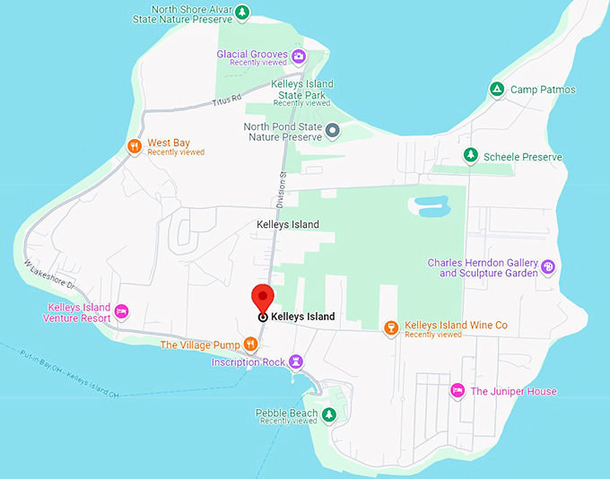 kelly's island 10 map