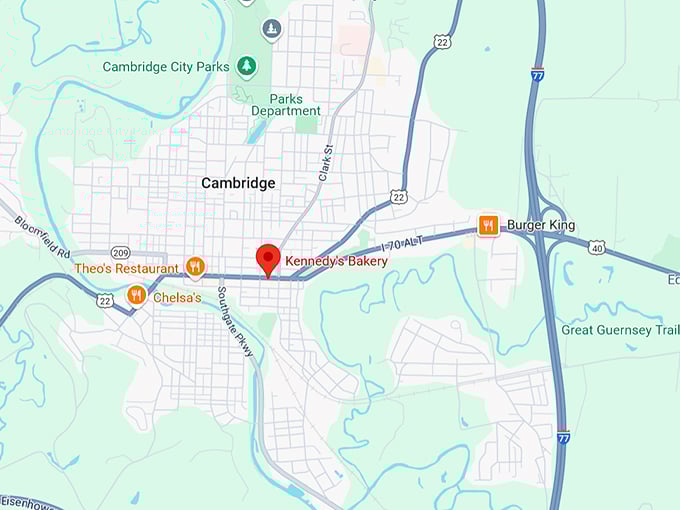 kennedy's bakery 10 map