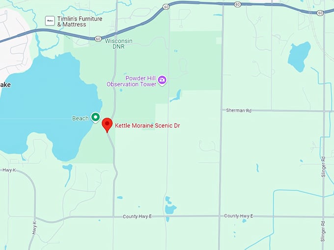 kettle moraine scenic drive 10 map