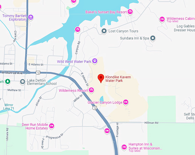 klondike kavern water park 10 map