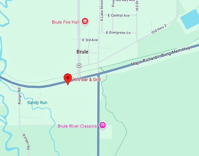 kro bar & grill 10 map