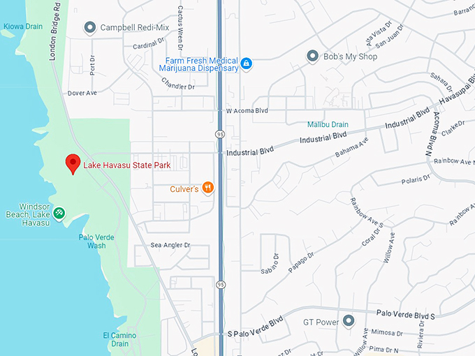 lake havasu state park 10 map