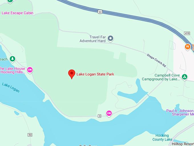 lake logan state park 10 map