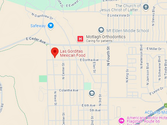 las gorditas mexican food 10 map