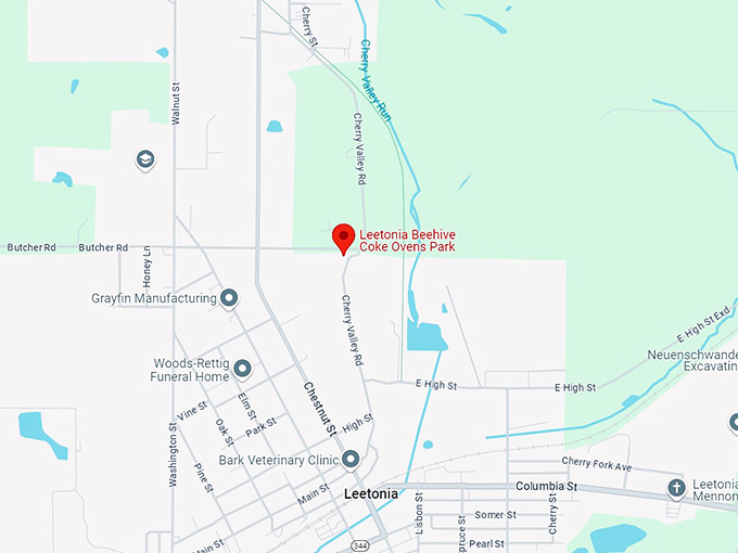 leetonia beehive coke ovens park map