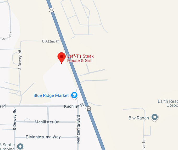 leff t&rsquo;s steak house & grill 10 map